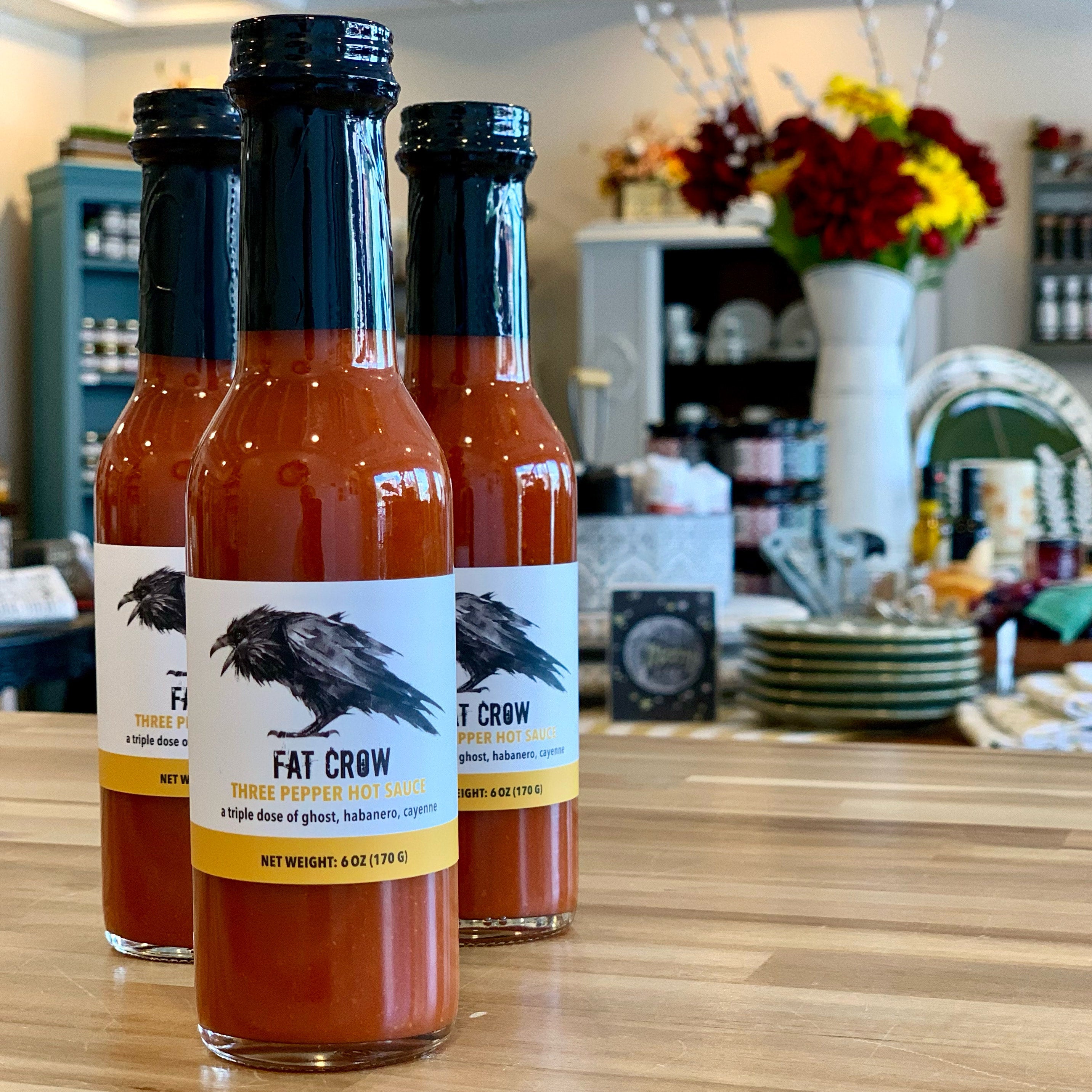 Three Pepper Hot Sauce | Fat Crow Gourmet